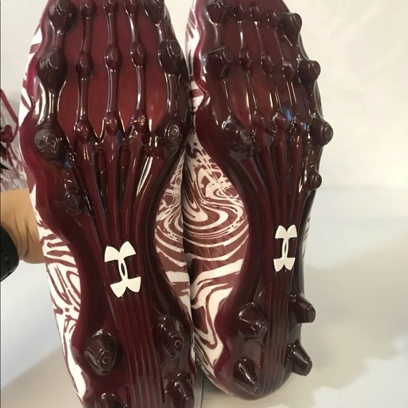 Under Armour | Shoes | Under Armour Highlight Mc Maroon Football Cleats ...